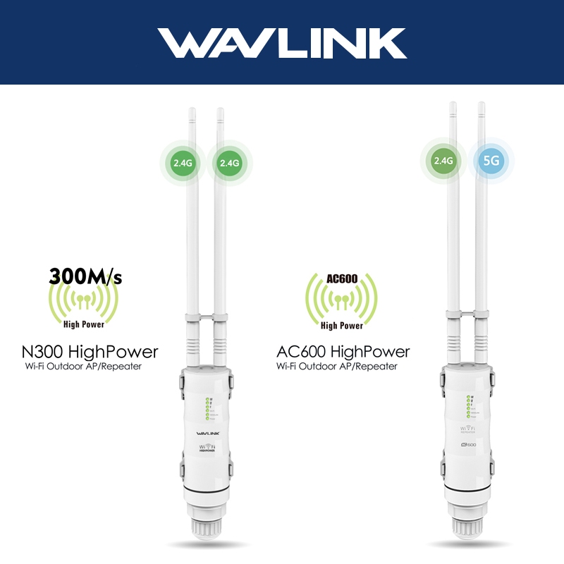 Wavlink N300/AC600 Access Point Outdoor อุปกรณ์กระจายสัญญาณ รุ่น เราเต ...
