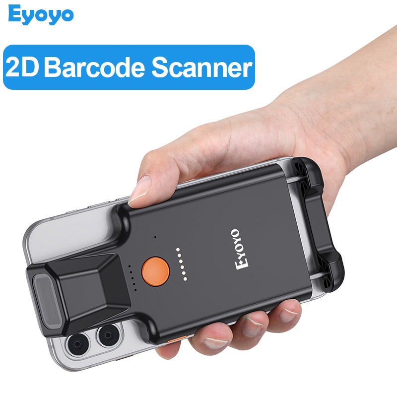 Eyoyo Bluetooth เครื่องสแกนบาร์โค้ดไร้สาย Wireless 2D Barcode Scanner ...