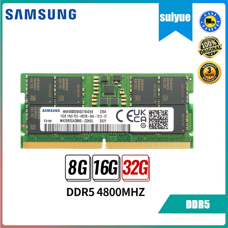 Samsung DDR5 16G 32GB 64GB 4800MHz 5600MHz ละครโอเวอร์คล็อก เข้ากันได้ ...