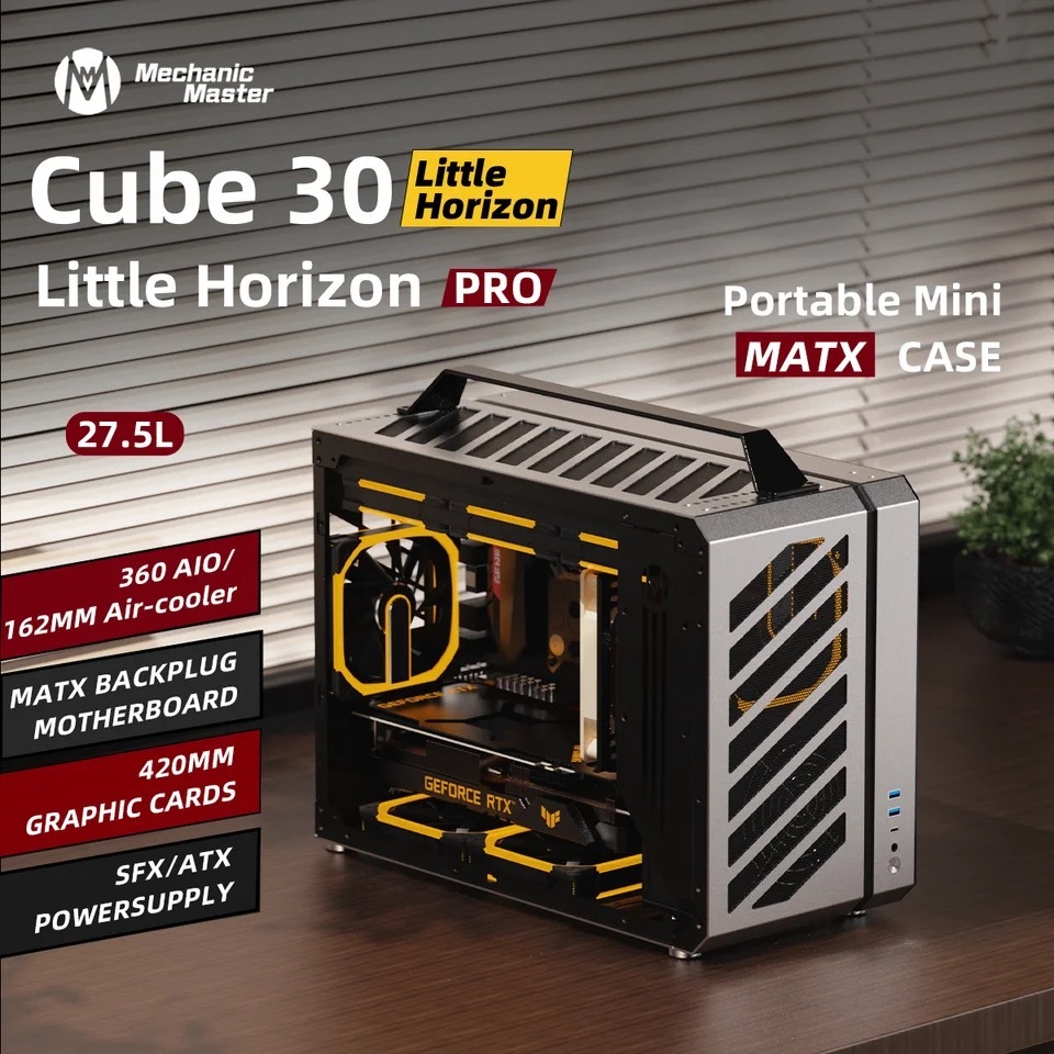 ใหม่ เมนบอร์ดอลูมิเนียม ระบายความร้อน C30Pro รองรับ 360 องศา MATX แบบพกพา | Shopee Thailand