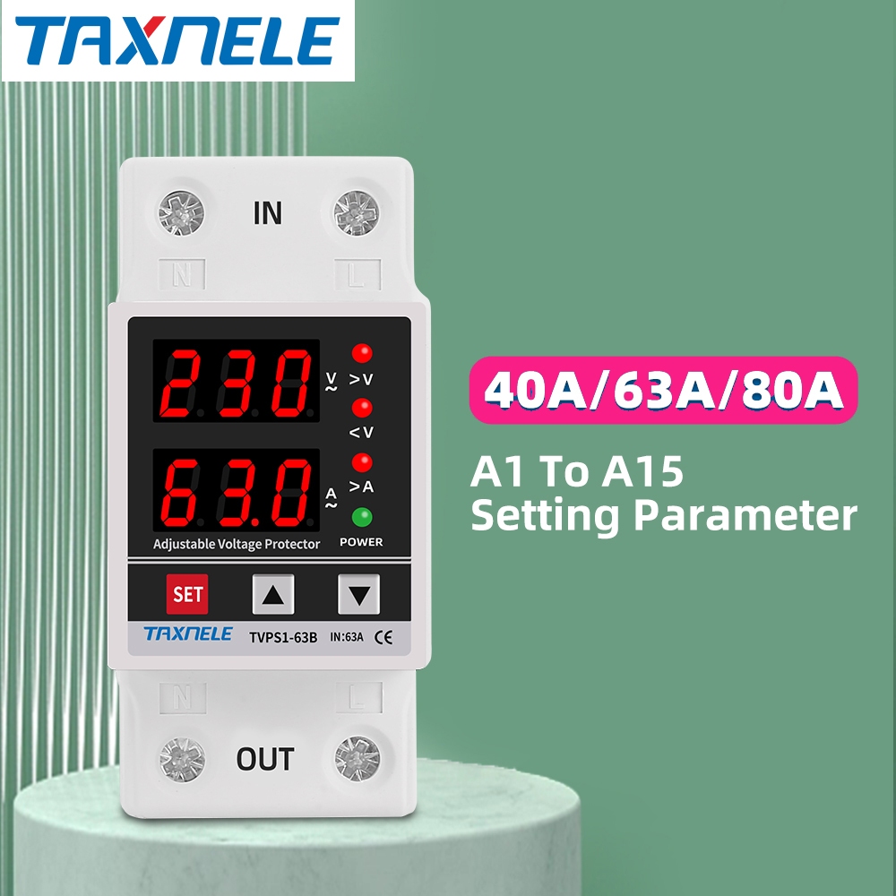 รางป้องกันแรงดันไฟฟ้า 40a 63A 230V | Shopee Thailand