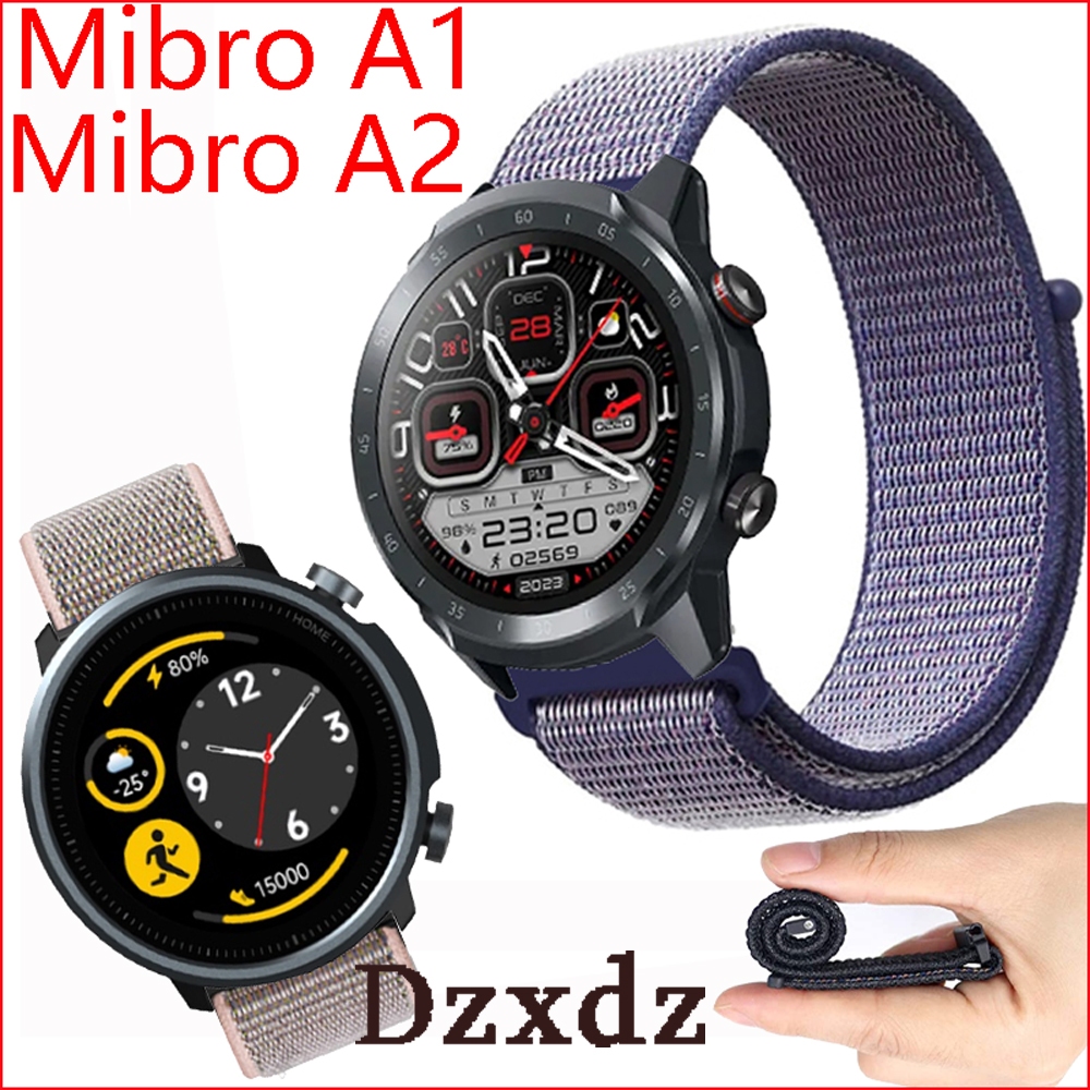 สาย Mibro Watch A2 สาย nylon สายนาฬิกาข้อมือไนล่อน สําหรับ Mibro Watch ...
