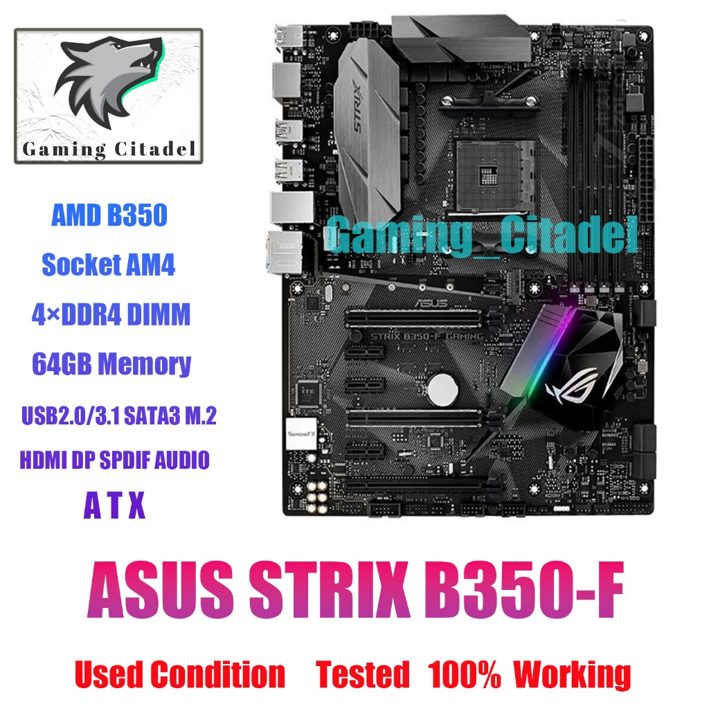 เมนบอร์ด ASUS PRIME B350-PLUS ATX AMD B350 AM4 DDR4 SATA3 M.2 HDMI DVI-D VGA Con | Shopee Thailand