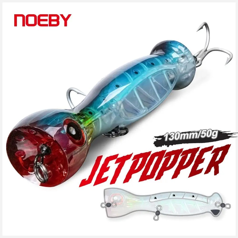 Noeby Jet Popper เหยื่อตกปลา 50g Topwater Poppers เหยื่อแข็งประดิษฐ์ ...