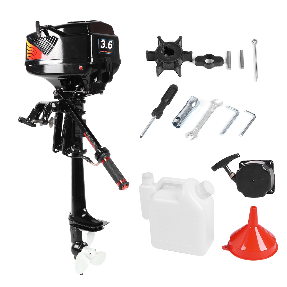 【Outboard Motor】2 Stroke 3.5HP Gasoline Outboard Motor Tiller Shaft ...
