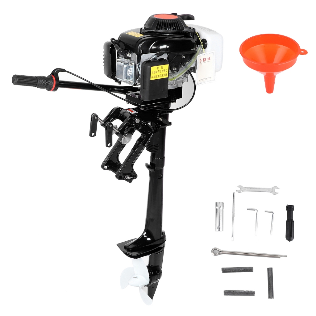 【Outboard Motor】2 Stroke 3.5HP Gasoline Outboard Motor Tiller Shaft ...
