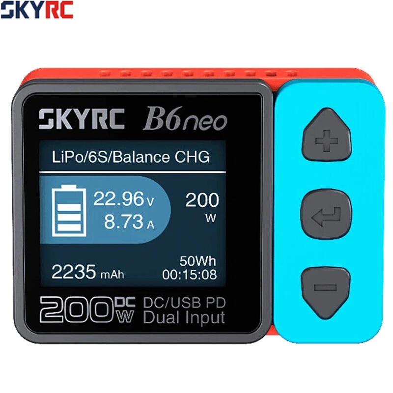 Skyrc B6 Neo 200w DC ที่ชาร์จ พร้อม DC/PD อินพุตคู่ 10A ชาร์จ พาวเวอร์ ...