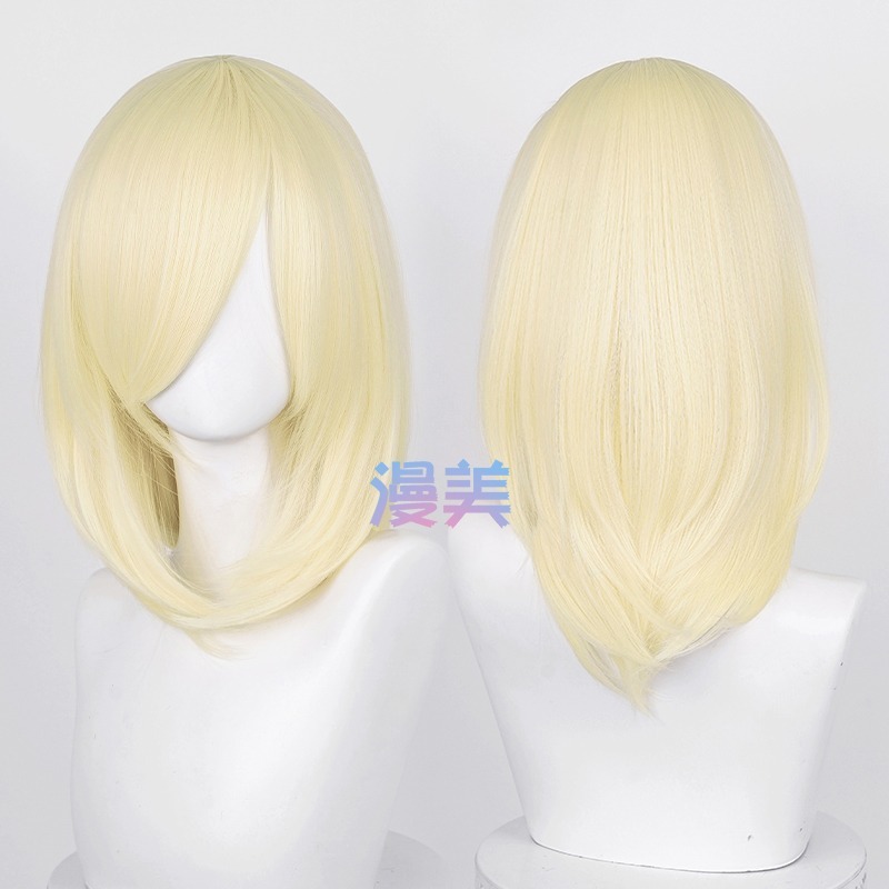 【Manmei】Girls Long Bangs Cosplay Wig 40cm Long Universal Heat Resistant ...