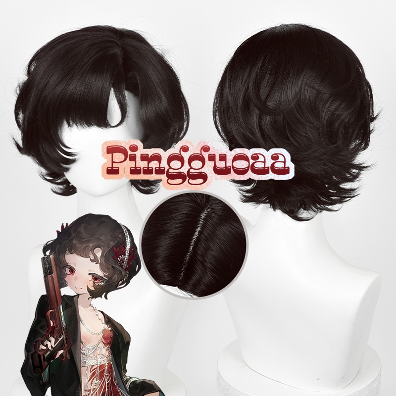 Game Reverse:1999 Schneider Cosplay Wig 30cm Natural Black Short Wigs ...