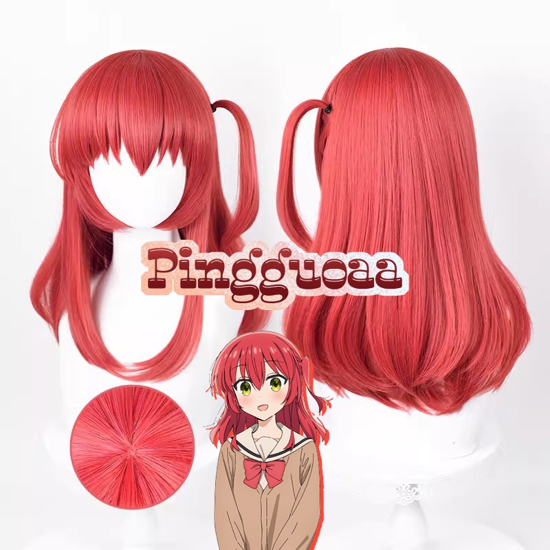 【Manmei】Bocchi The Rock! Kita Ikuyo Cosplay Wig 50cm Short Red Heat ...