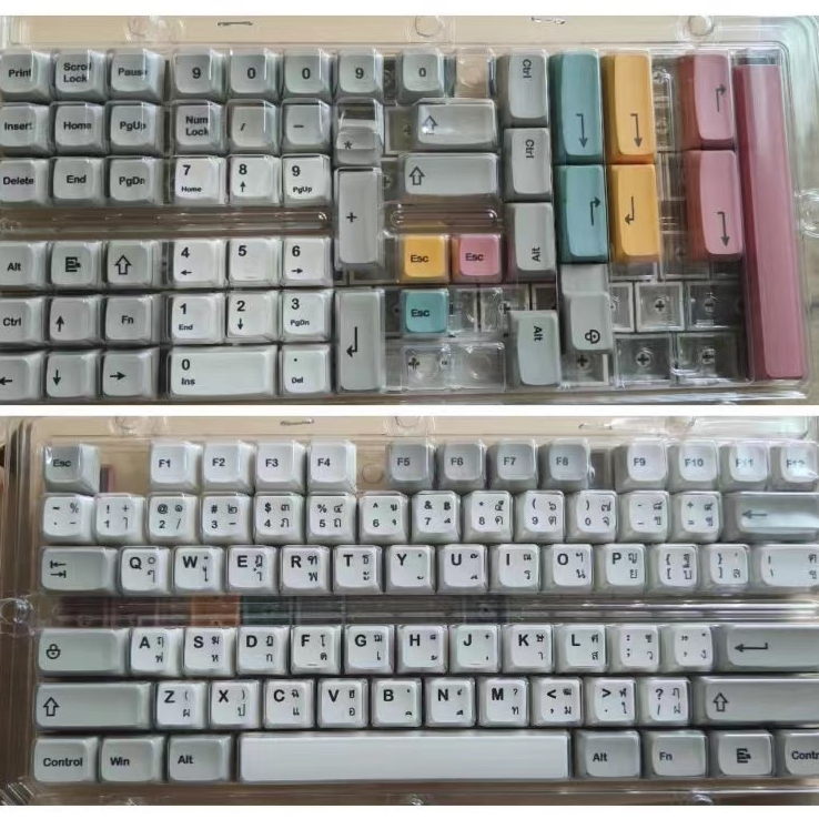 Thai MDA XDA Cherry 9009 ปุ่มกดคีย์บอร์ด PBT 61 64 68 84 87 96 98 100 ...