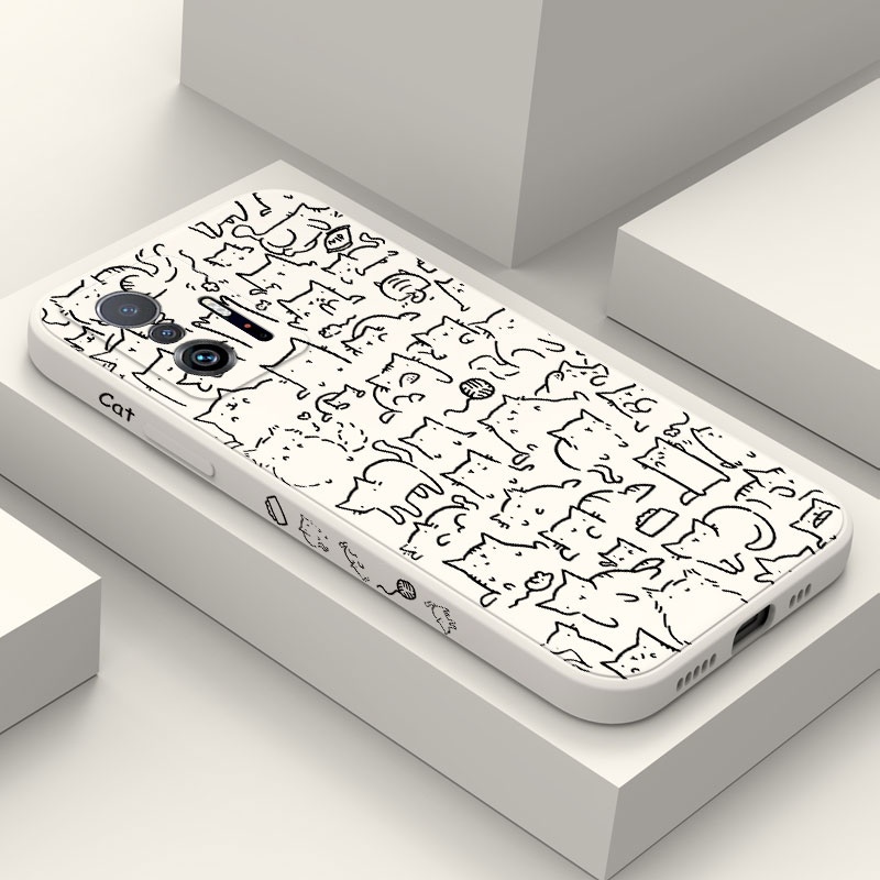 Line Cat Park เคสโทรศัพท์สําหรับ Xiaomi Mi 14T 13T 12T 11T 10T Pro Lite ...