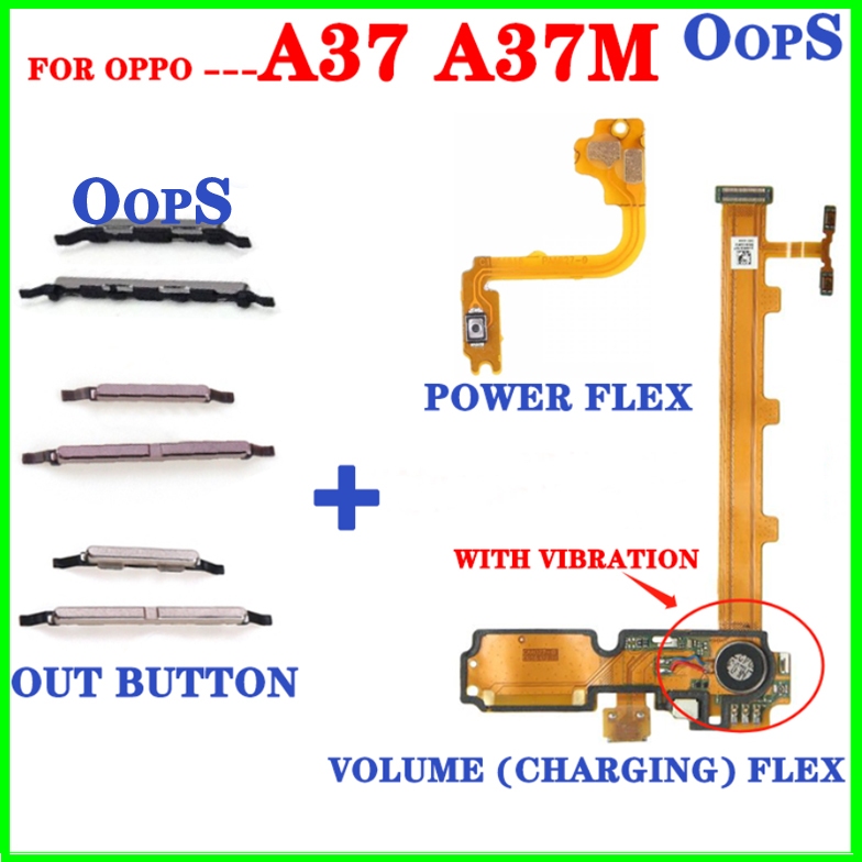 Power volume ปุ ่ ม flex สําหรับ OPPO A37 A37f, A37fw, A37m เปิดปิดปุ ่ ...