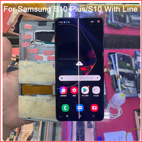 อะไหล่หน้าจอสัมผัส LCD สําหรับ Samsung S10 Plus LCDSM-G975F DS G975F S10 G973A G973F | Shopee ...