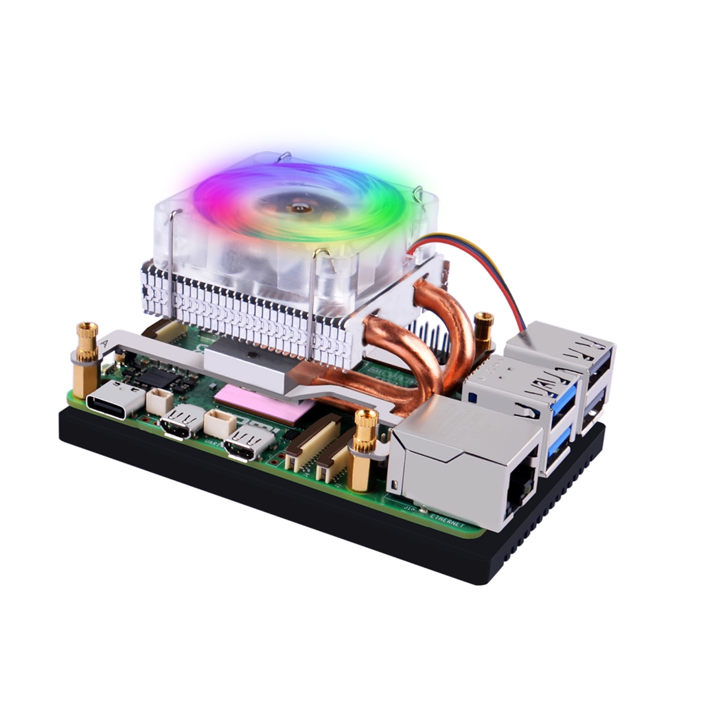 พัดลมระบายความร้อน ICE Tower Raspberry Pi 5 Raspberry Pi 5 52Pi พร้อม ...