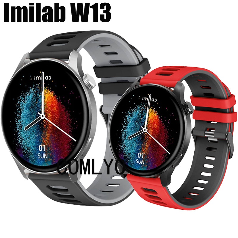 สําหรับ IMILAB W13 สายซิลิโคน สมาร์ทวอทช์ กีฬา นุ่ม ผู้ชาย ผู้หญิง สายนาฬิกา | Shopee Thailand