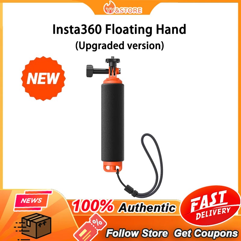 ต้นฉบับใหม่insta360 น้ําลอย Hand Grip Handle Mount Float ลอยตัว Rod ...
