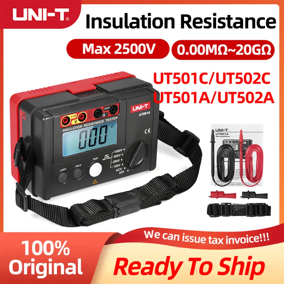 (UNI-T Original) UT501A UT502A 100V-2500Vดิจิตอลเครื่องวัดความต้านทาน ...