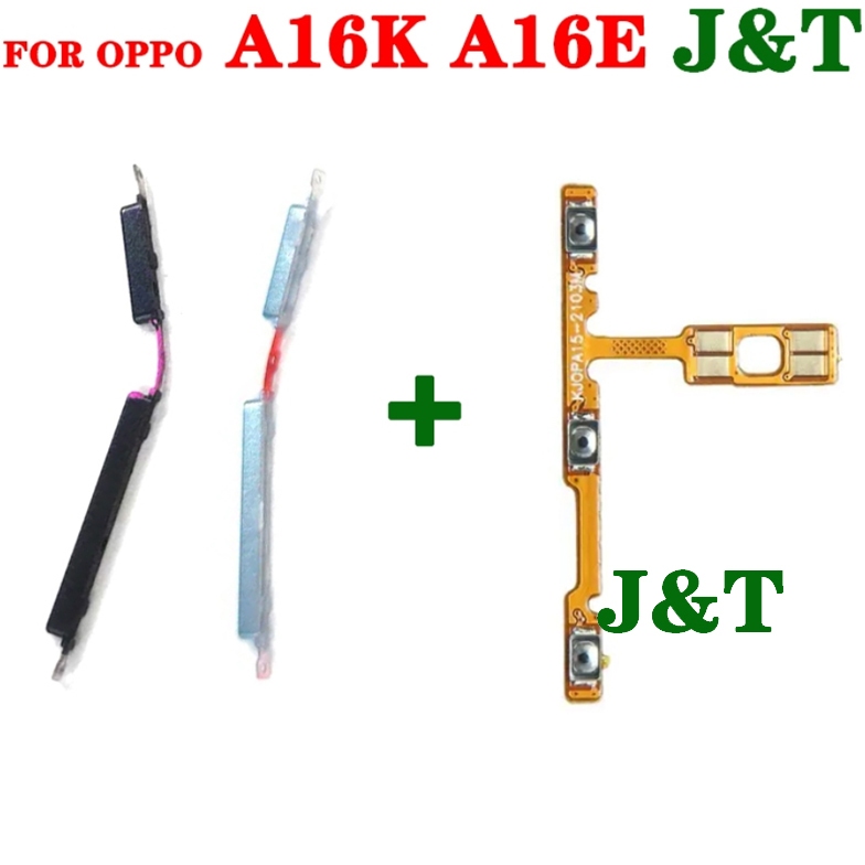 On off Power volume ปุ่ม flex สําหรับ OPPO A16K A16E ปุ่มด้านข้างสายริบบิ้น | Shopee Thailand