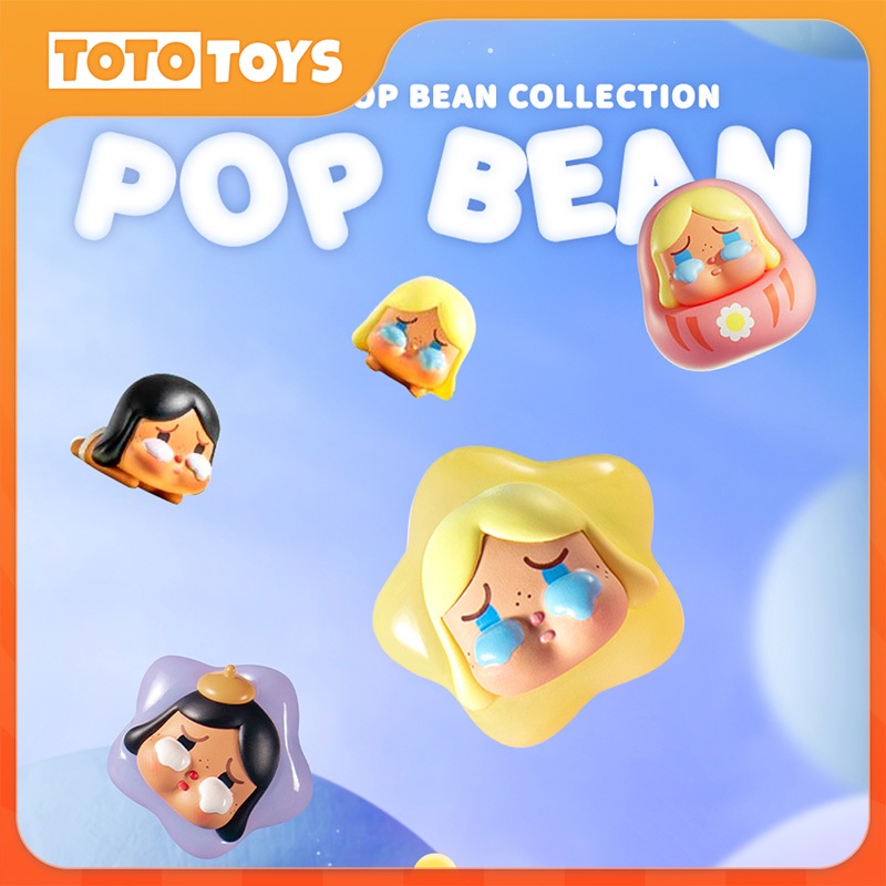 【Genuine】Popmart Crybaby Popbean Collection Cute Anime Doll Mini Figure ...