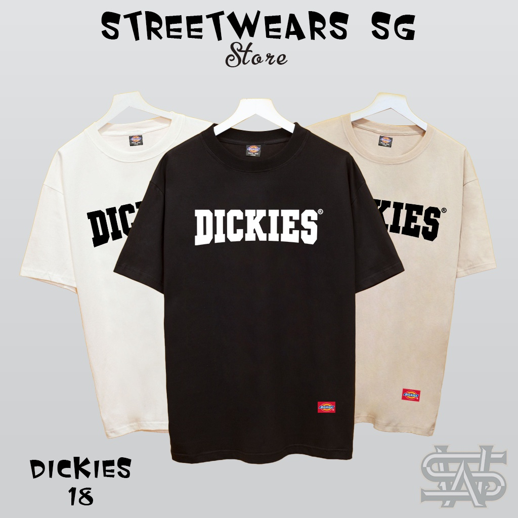 เสื้อยืด พิมพ์ลายโลโก้ Dickies Basic Curve Wide Dickies Premium DK18 ...