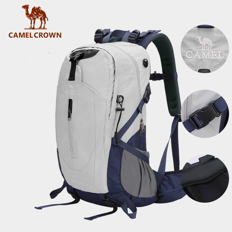 CAMEL CROWN 40Lกระเป๋าเป้สะพายหลังกลางแจ้งเดินทางน้ําหนักเบากระเป๋าเป้สะพายหลังกันน้ําความจุขนาด ...