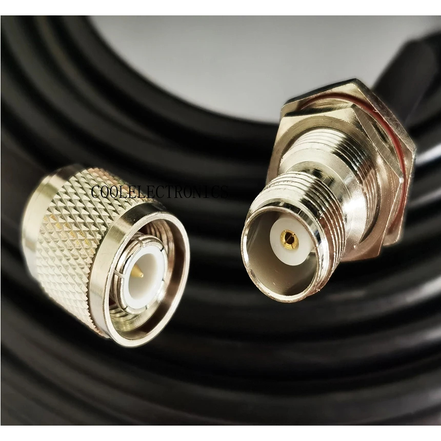 สายเคเบิลต่อขยายโคแอ็กเชียล RF TNC ตัวผู้ เป็นตัวเมีย TNC RG58 50-3 50 ซม. 1 ม. 2 ม. 3 ม. 5 ม. ...