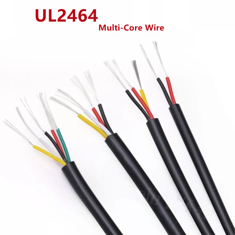 สายไฟ PVC ทนความร้อน สีดํา AWG24 Wire UL2464-2 3 4 5 6 7 8 10Core สายไฟประกอบแอมป์ | Shopee Thailand