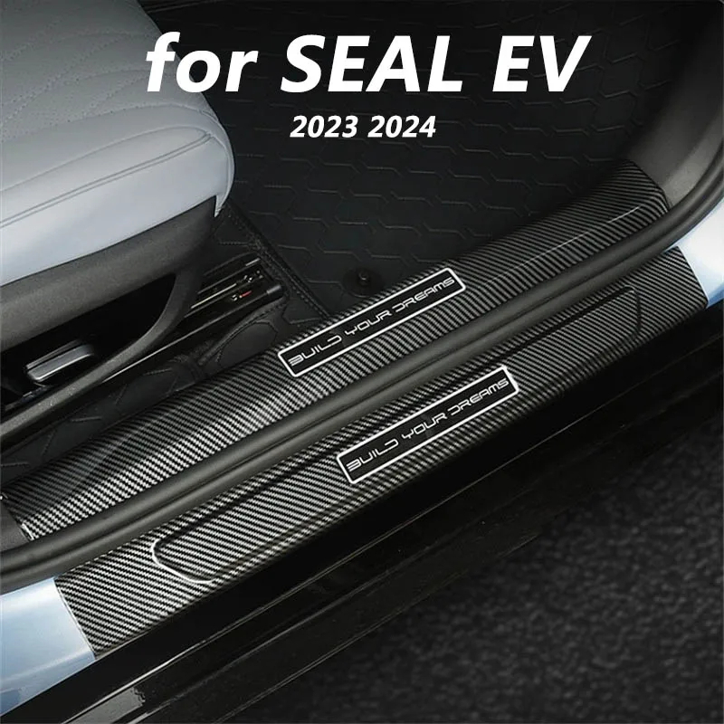 สําหรับ BYD SEAL EV 2023 2024 อุปกรณ์ตกแต่งภายในรถยนต์ แถบเกณฑ์ แผ่นป้องกัน เลื่อมทนสิ่งสกปรก ...