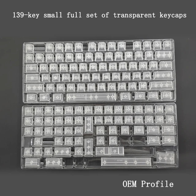 Keycap ใส ภาษาไทย 155 Keys NSA Profile Transparent Keycaps PC Material ...