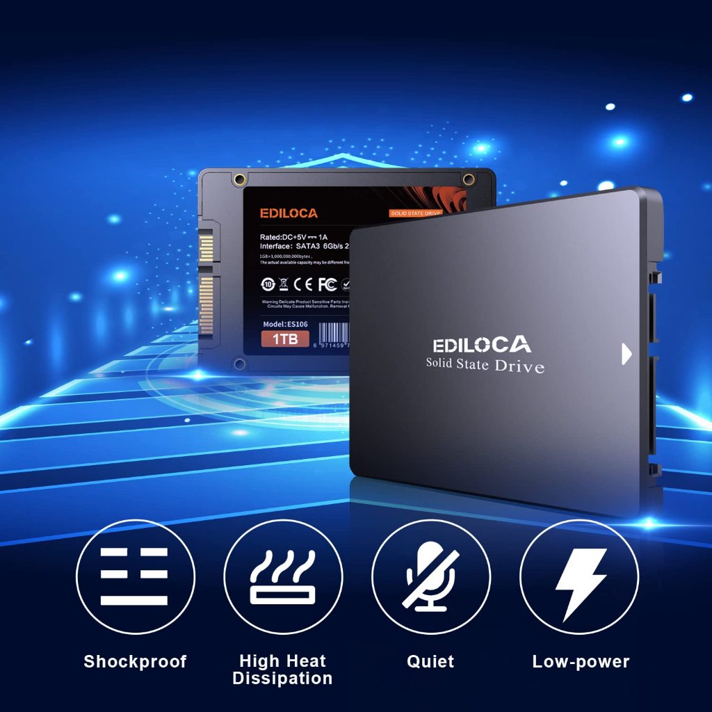 Ediloca ES106 2.5'' SATA SSD 1TB 2TB 4TB 3D NAND -WARRANTY 5 YEARS ...