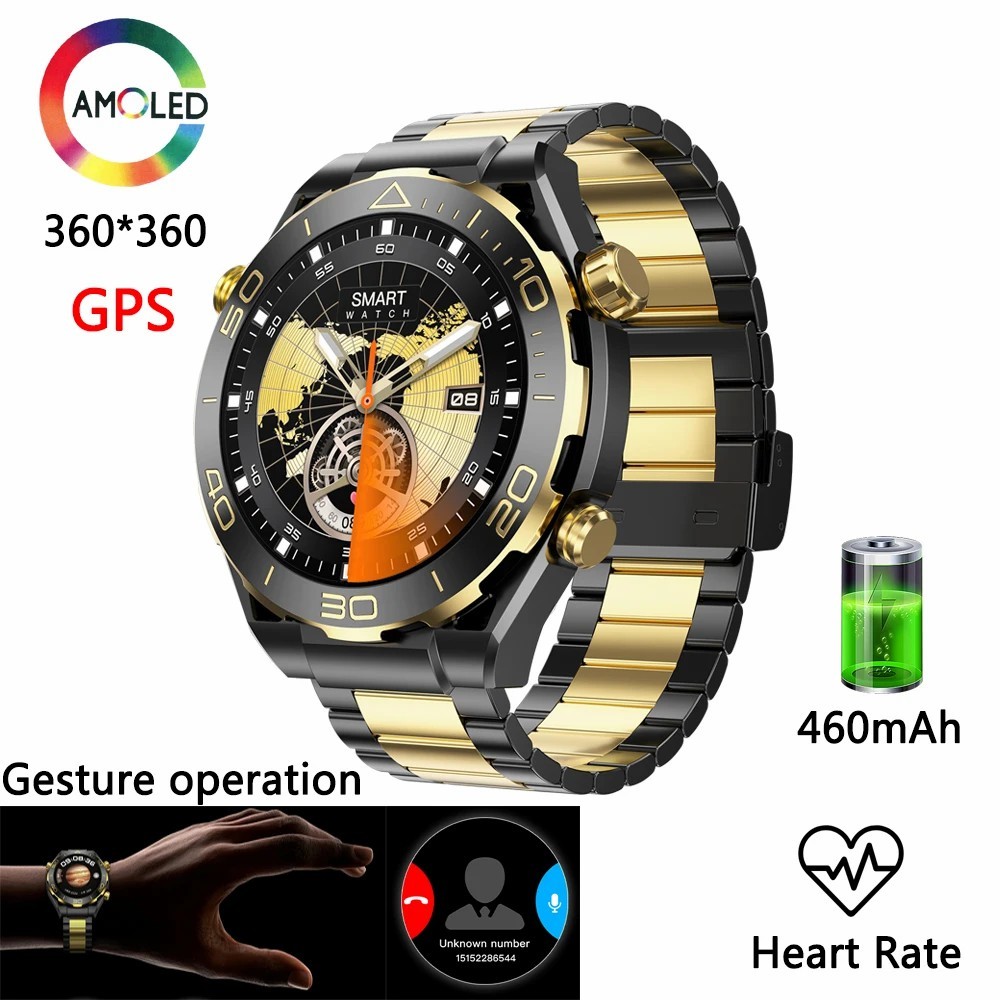2024 ใหม่ Z91 Pro Max นาฬิกาข้อมือสมาร์ทวอทช์ หน้าจอ AMOLED HD GPS ...