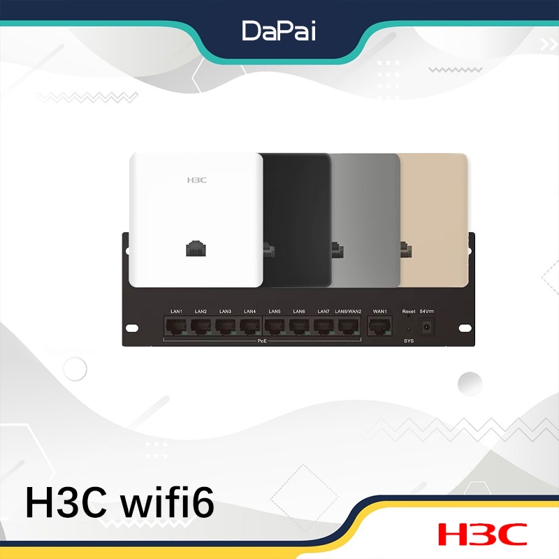 H3c H9 Gigabit port dual-band 86 wifi6 ชุดแผง ap ไร้สาย แบบฝังผนัง ac เราเตอร์ซ็อกเก็ต poe ...