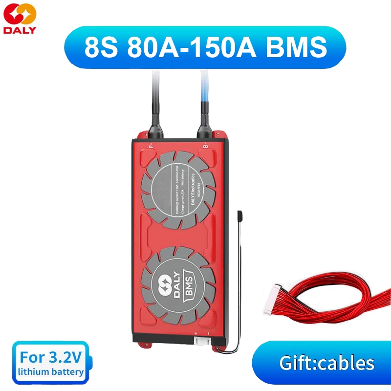 Daly LiFePO4 BMS 8S 24V 80A 100A 120A 150A BMS กันน้ํา พร้อมพอร์ต Balance Common | Shopee Thailand