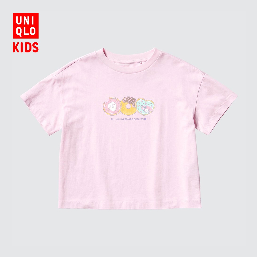 Uniqlo Unisex (UT) Chikawa x Sanrio เสื้อยืดพิมพ์ลายแม่ลูกแขนสั้น ...