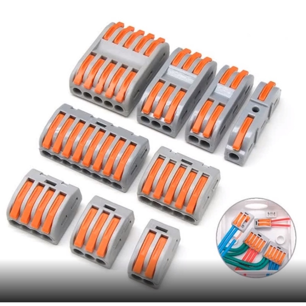 Fast Wire Cable Connectors Universal Compact Wiring Connector Push-in ...