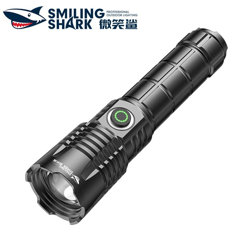 Smilingshark SD7163 ไฟฉาย led M60 6000lm ซูมได้ 18650 Type-C 4 โหมด กัน ...