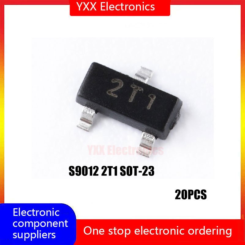ทรานซิสเตอร์ S9012 2T1 SOT-23 PNP -25V/500mA SMT 20 ชิ้น | Shopee Thailand