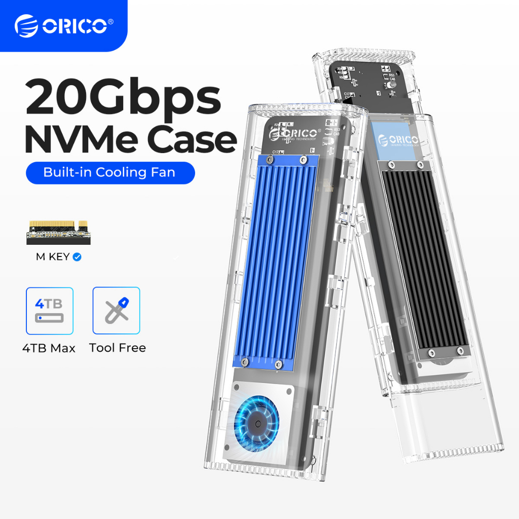 Orico M.2 NVME SSD Case Enclosure 20Gbps USB 3.2 Gen 2 x 2 PCIE NVME อะ ...