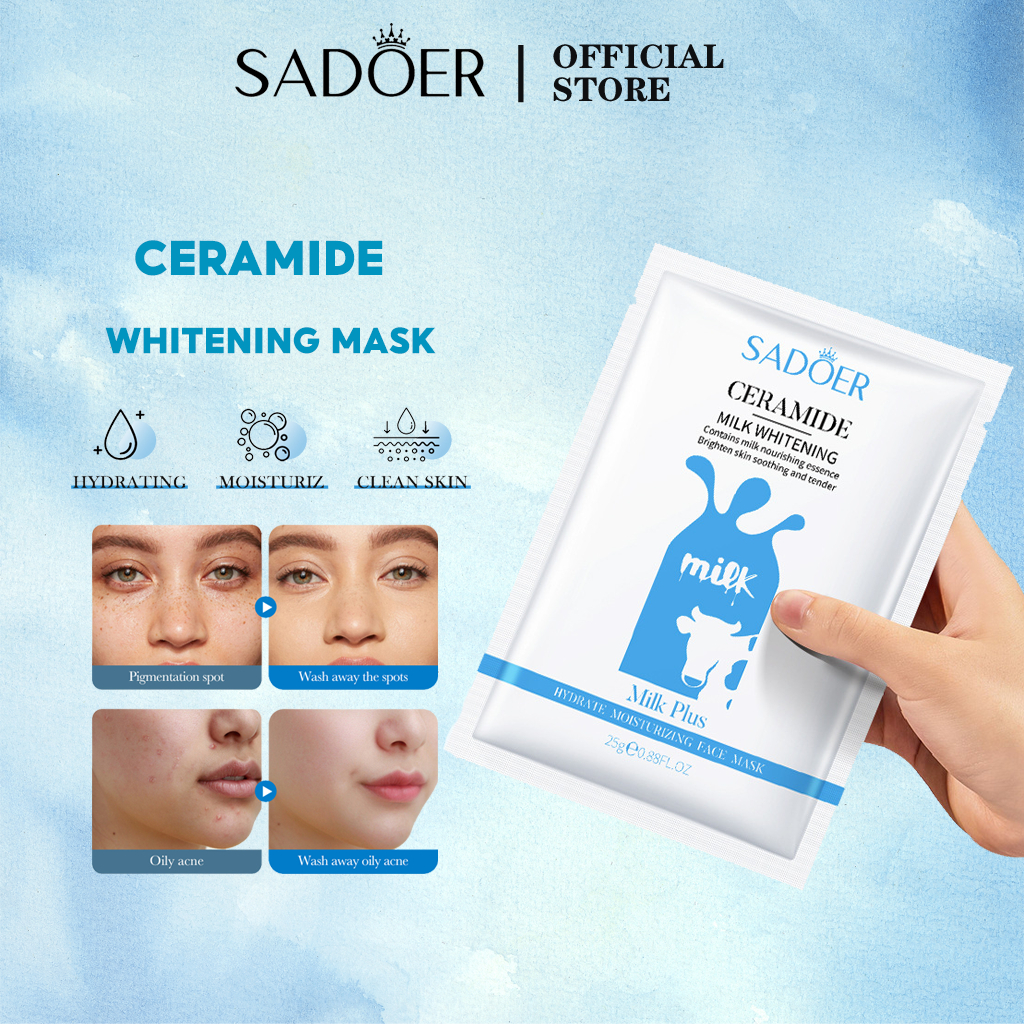 SADOER เซราไมด์ ครีมบำรุงผิวหน้าสูตรน้ำนม บำรุงผิว ceramide Milk ...