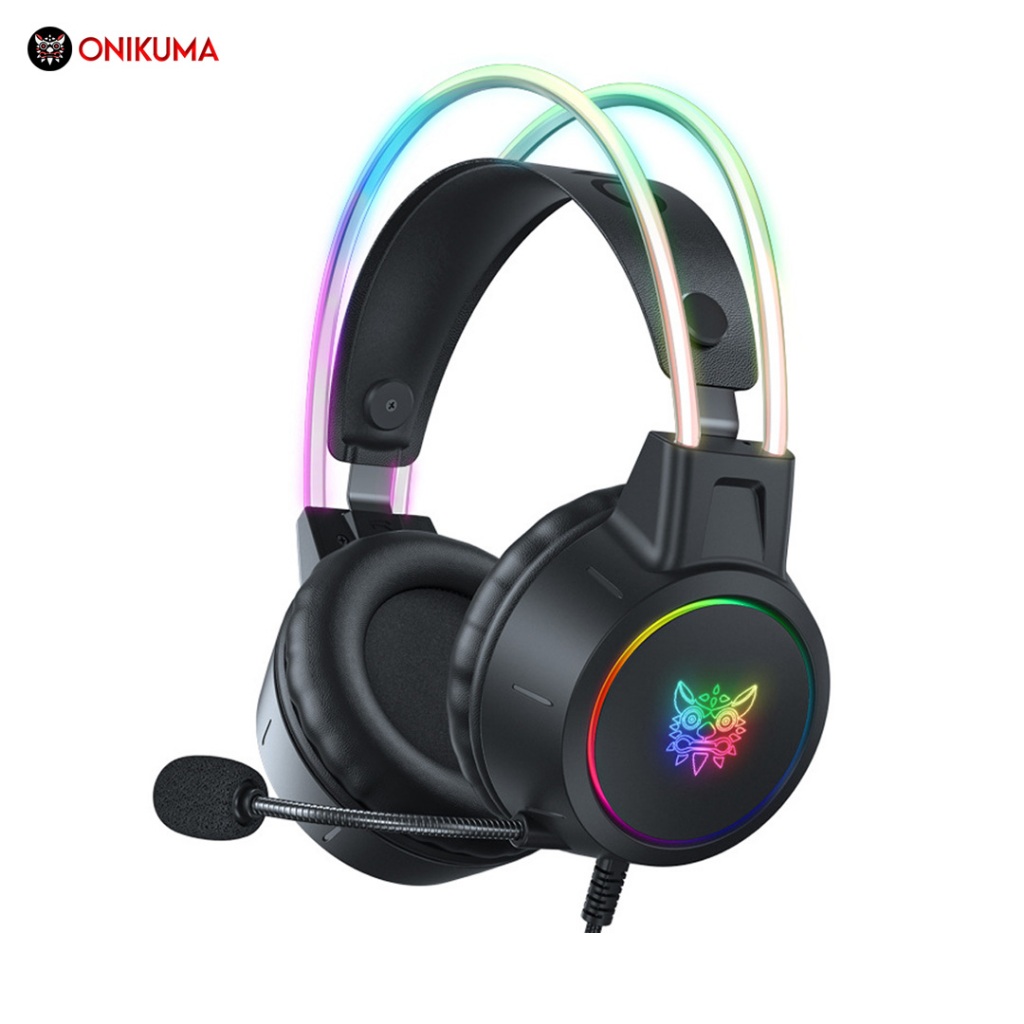 Onikuma หูฟัง X15 Pro พร้อมเอฟเฟคไฟ RGB เอฟเฟคเสียงเซอร์ราวด์ 3D พร้อม ...