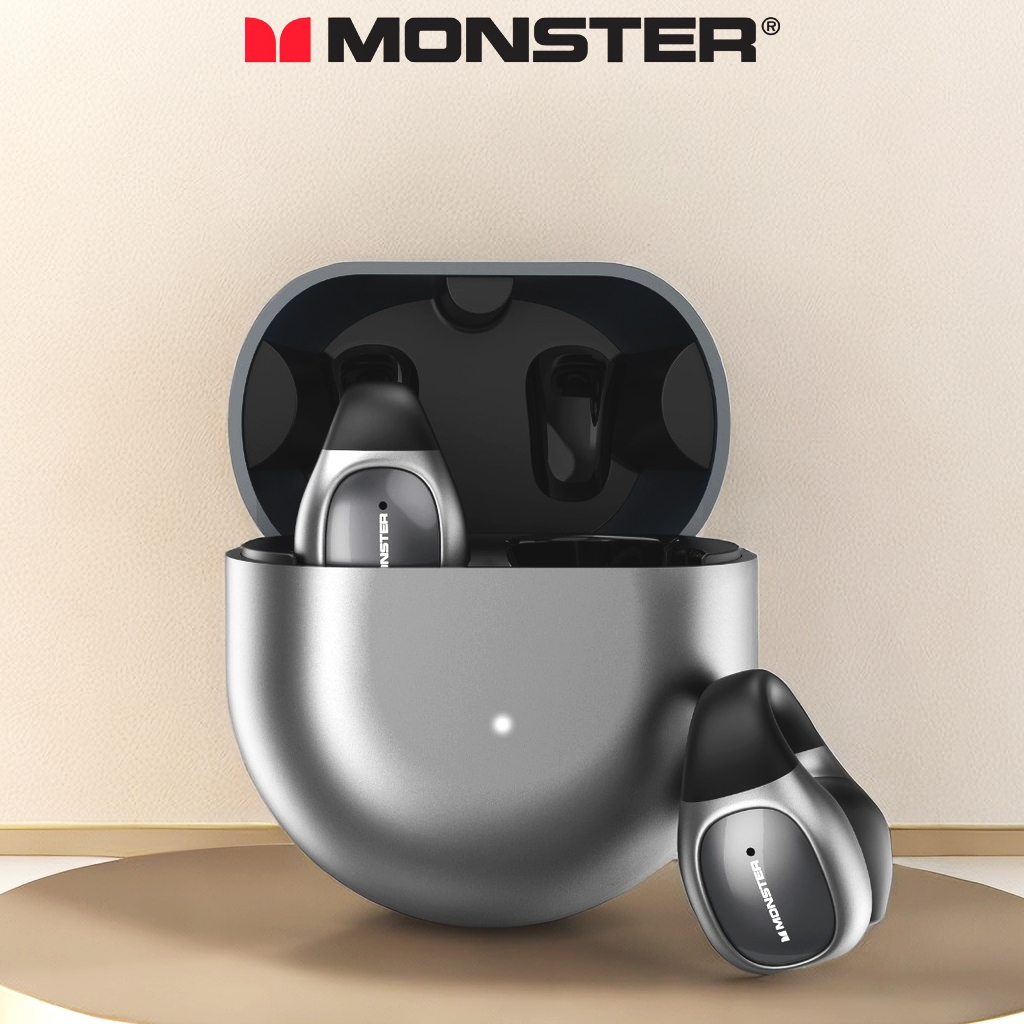 Monster Open Ear 200 หูฟังบลูทูธ IPX5 Waterproof Ear-Clip หูฟังไร้สาย ...