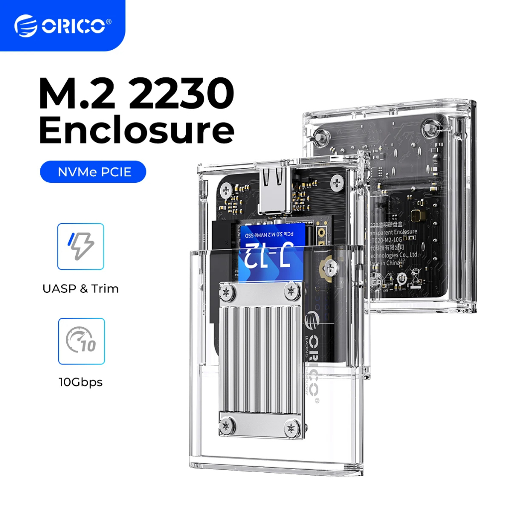 Orico 2230 M.2 NVMe SSD Enclosure Mini 2230 NVMe เคส 10Gbps M.2 เป็น ...