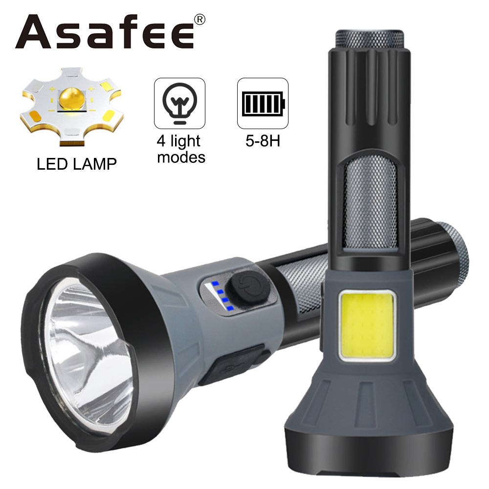 Asafee CB-C90 LED +COB LED Ultra bright ไฟฉายกลางแจ ้ ง Camping ไฟ ...