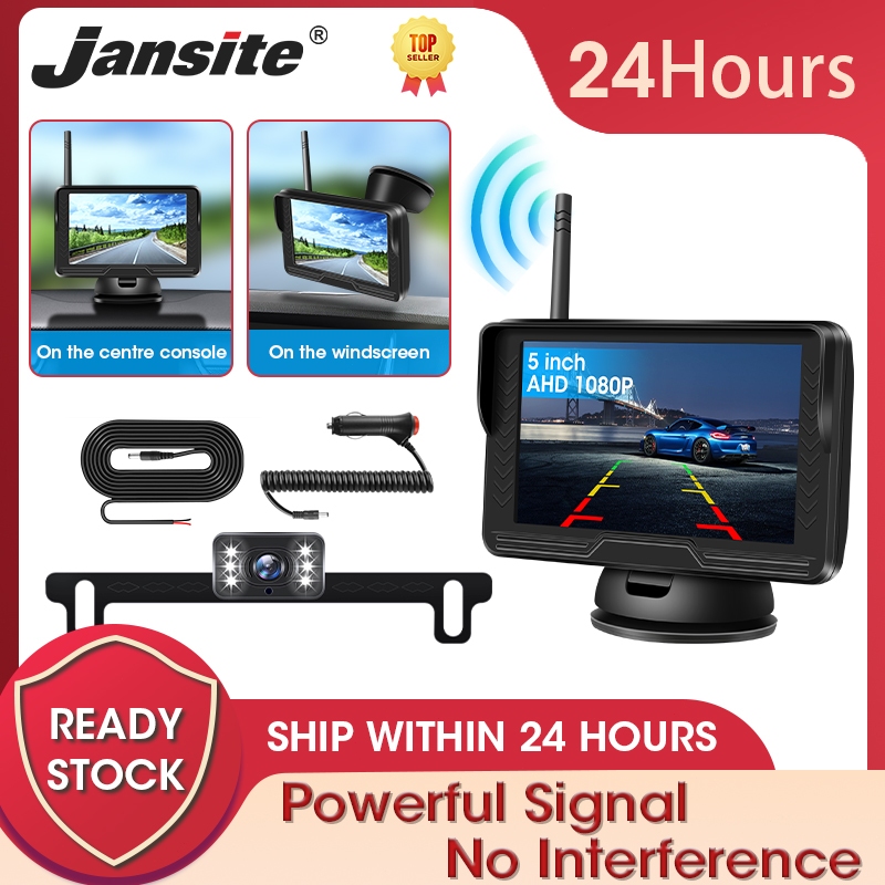 Jansite หน้าจอมอนิเตอร์ไร้สาย CMOS IR มองเห็นที่มืด ขนาด 5 นิ้ว สําหรับ ...