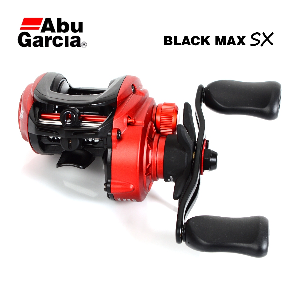 Abu GARCIA Original 2024 ใหม่สีดํา Max SX ตกปลา Reel 5BB อัตราทดเกียร์ 6.4:1 ลากสูงสุด 8 กก.BMAX ...