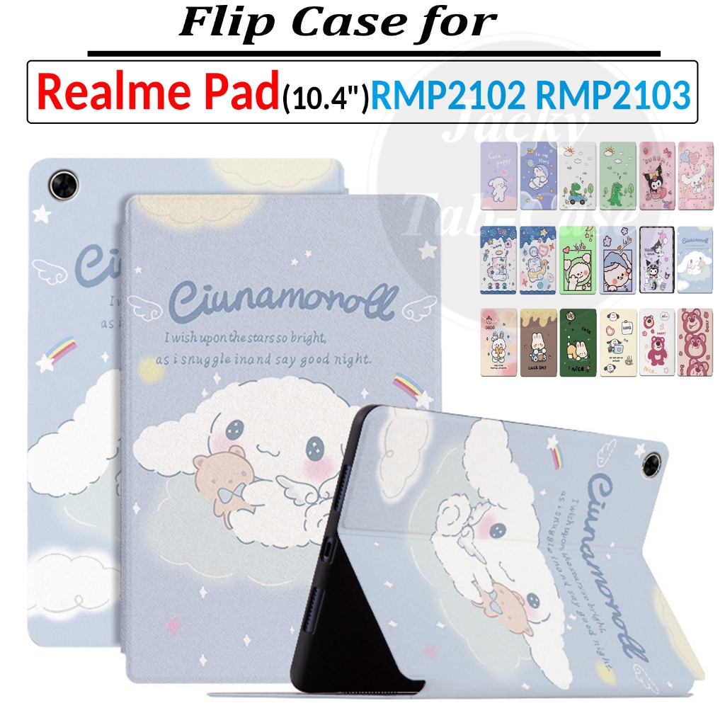 เคสแท็บเล็ตหนัง PU ฝาพับ ลายการ์ตูนน่ารัก กันลื่น และขาตั้ง สําหรับ ...