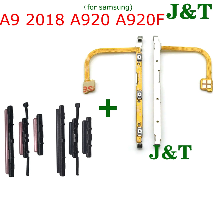 ปุ่มปรับระดับเสียงเปิดปิด A920 สําหรับ Samsung Galaxy A9 2018 A920F A9 ...