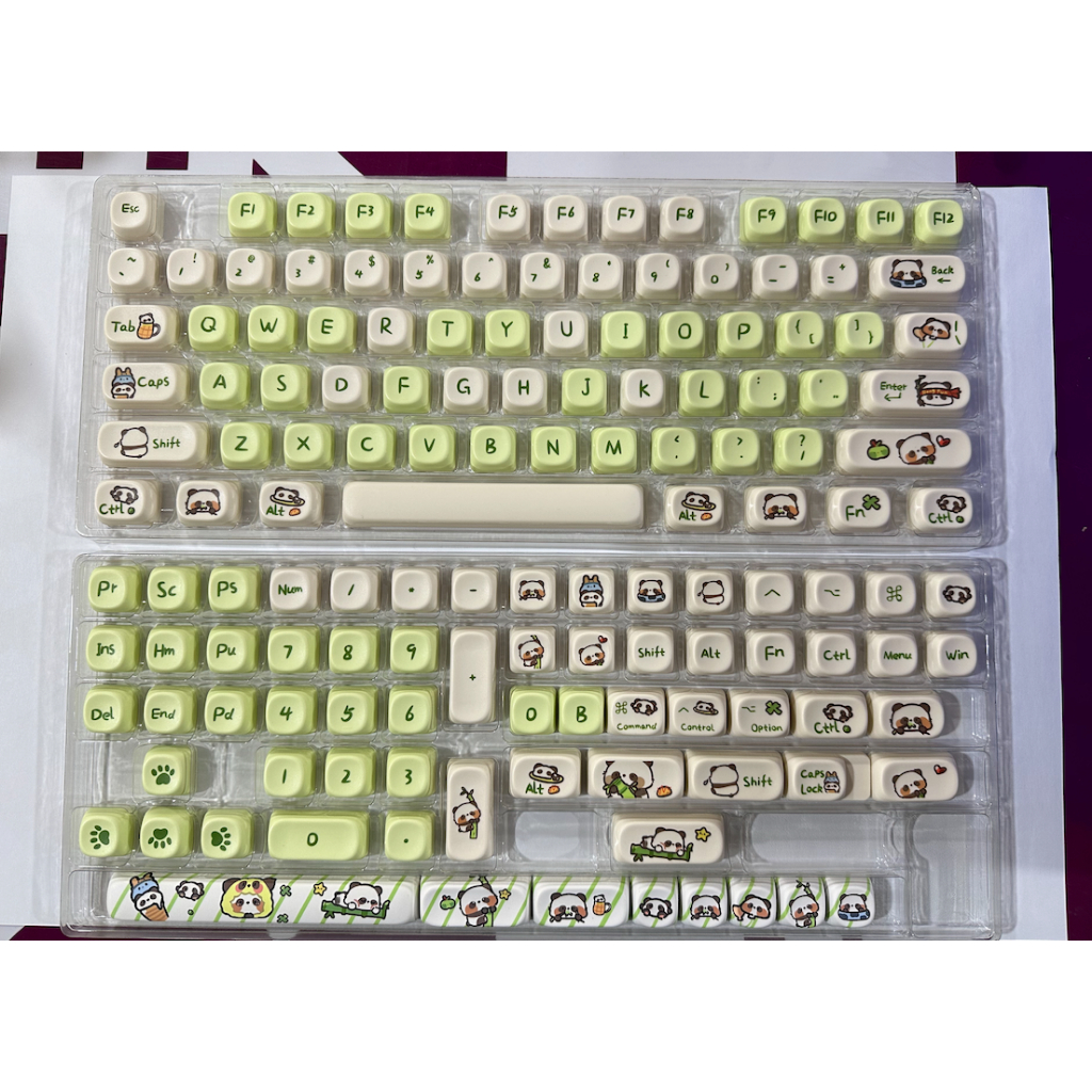 ปุ่มกดคีย์บอร์ด PBT moa Lolita Bunny Big-eyed Frog Butter Candy Rainbow ...