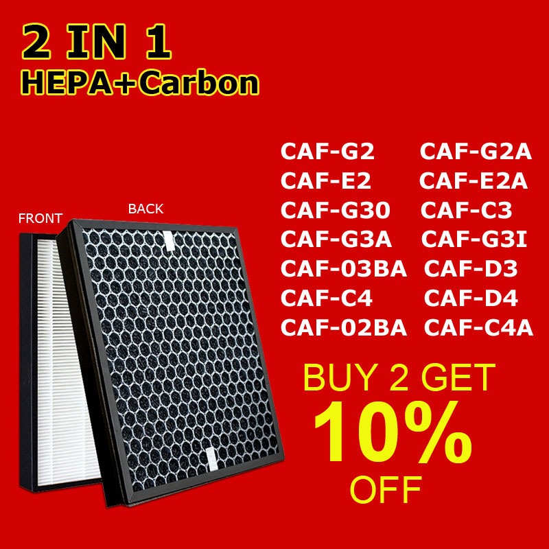 เครื่องฟอกอากาศไส้กรองคาร์บอนกรอง Hepa Toshiba CAF-C4A CAF-G2 CAF-G2A CAF-E2 CAF-E2A CAF-G30 CAF ...